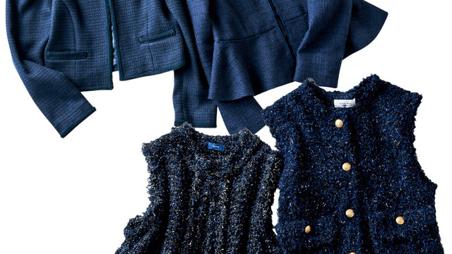 学校ママの【相棒ネイビー服4選】ツイードで“きちんと＆シャレ見え”確実 | antenna[アンテナ]