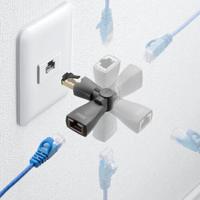 狭所配線に革命！配線の悩みを回転で解決するLAN中継アダプタを発売 | antenna[アンテナ]